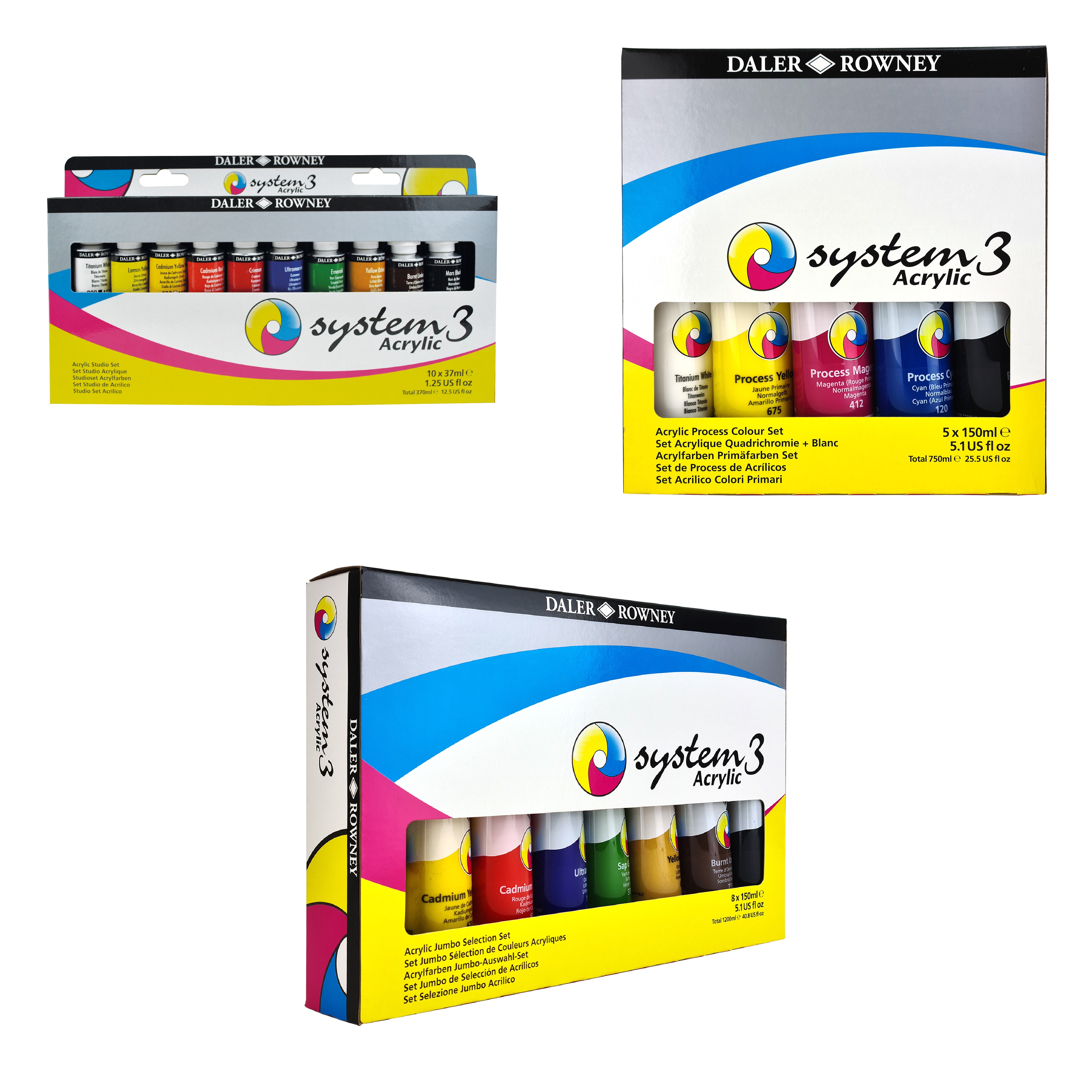 Art Corner - DALER-ROWNEY SYSTEM 3 ACRYLIC SETS